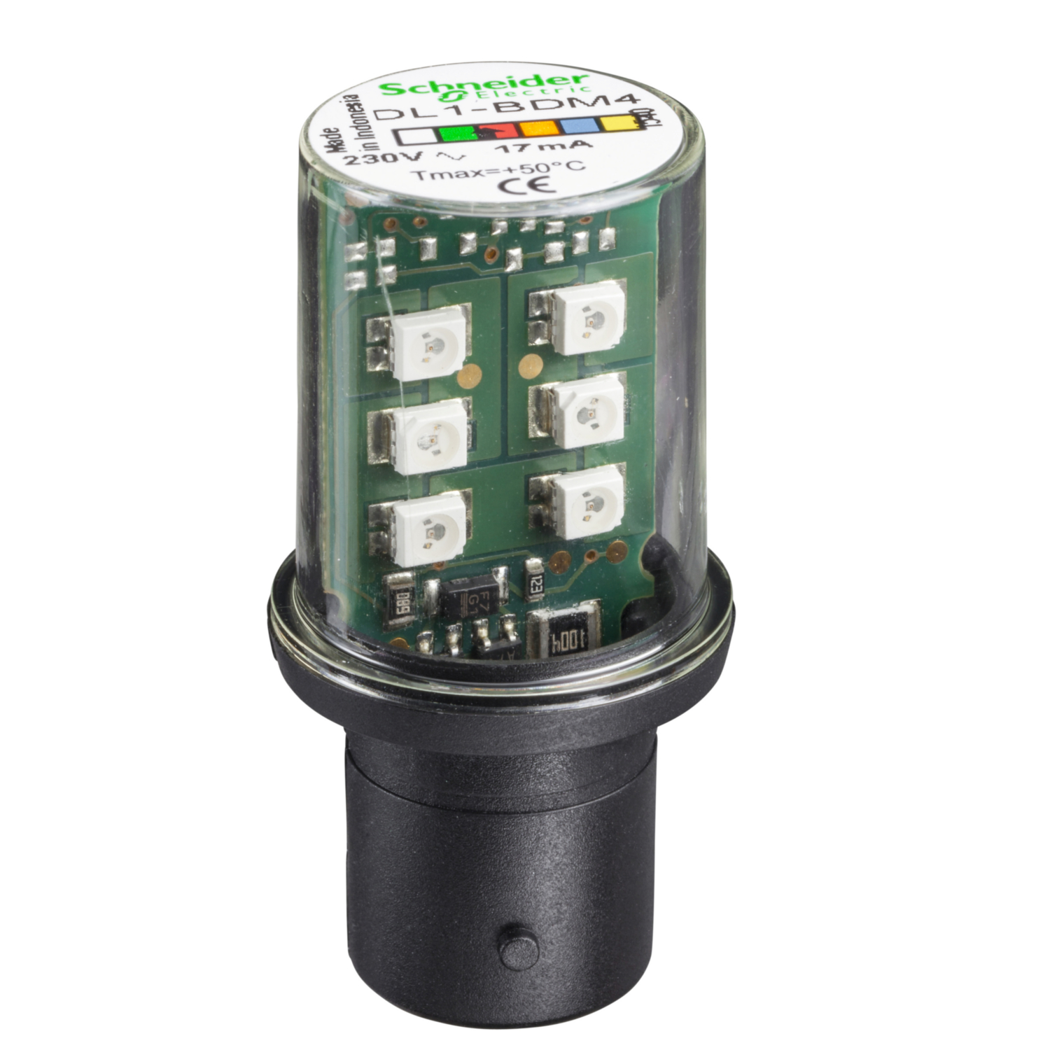 SCHNEIDER Dioda DL1-BDM4 LED rudá 230V BA15