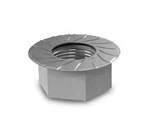 K2 SYSTEMS Matice M10 šestihranná s přírubou DIN 6923 A2