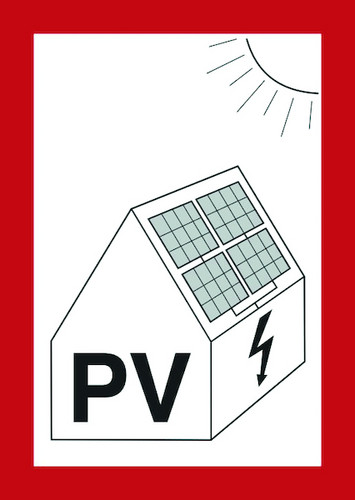 PROTEC Tabulka "PV" pro fotovoltaická zařízení A6