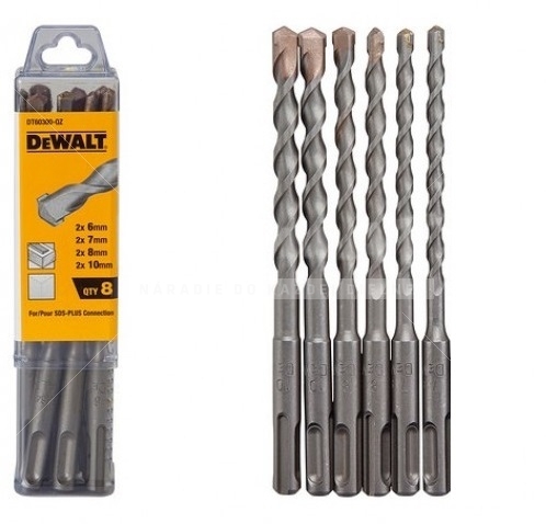 DeWALT Sada DT60302 vrtáků do betonu SDS+, 6 ks